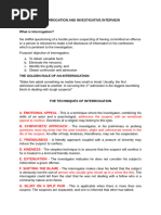 The Reid Nine Steps of Interrogation | PDF | Interrogation | Nonverbal ...