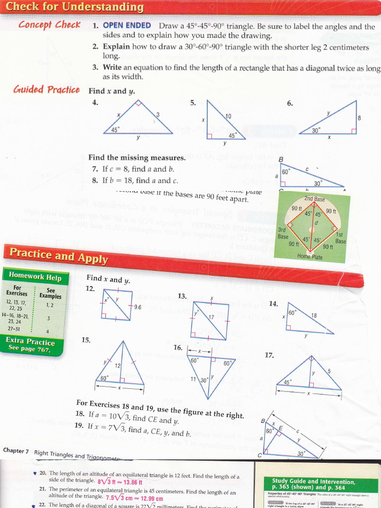 Geometry Book PDF, Chapter 7, Lesson 3 Weebly | PDF | Length | Triangle