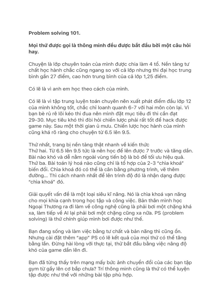 Problem Solving 101 | PDF