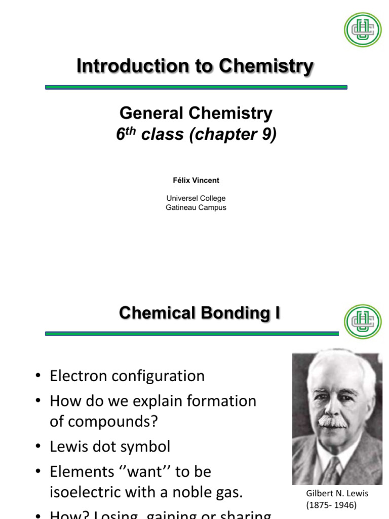 Chap9 Gen Chem | PDF | Ion | Chemical Bond
