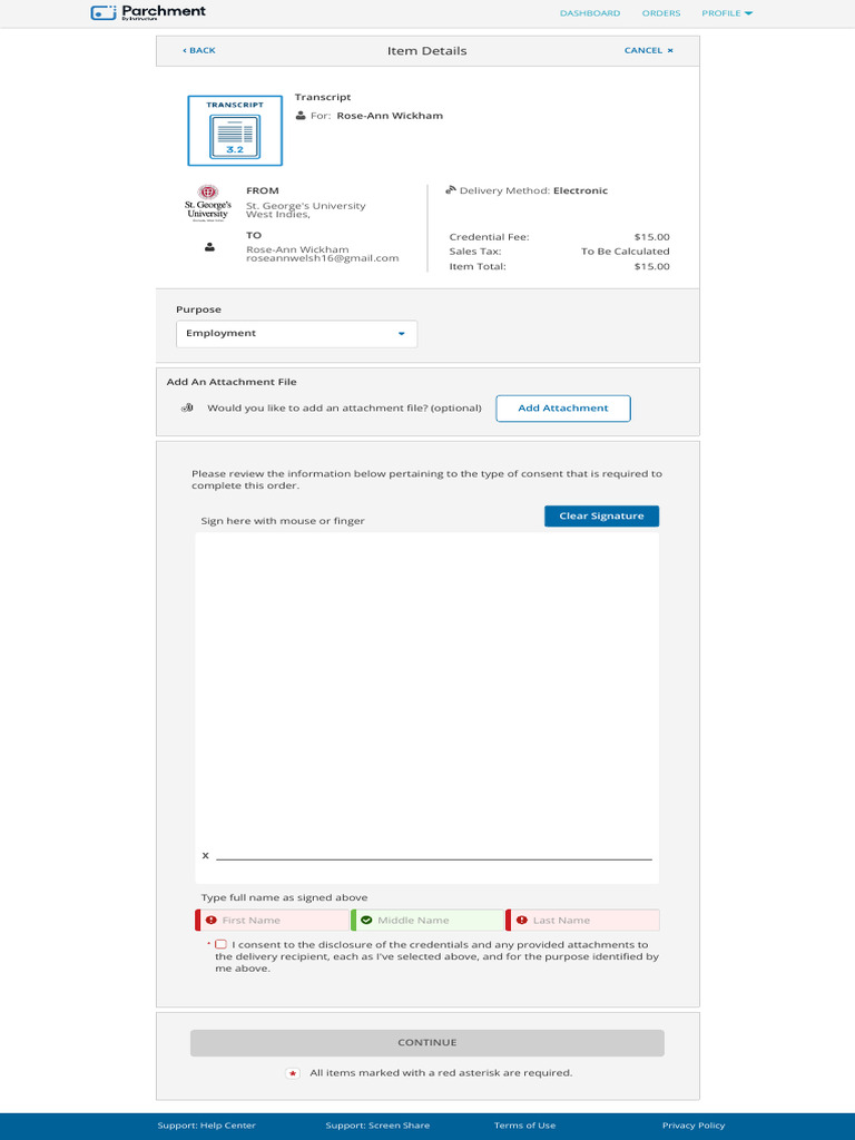 Parchment Exchange - Leader in ETranscript Exchange | PDF
