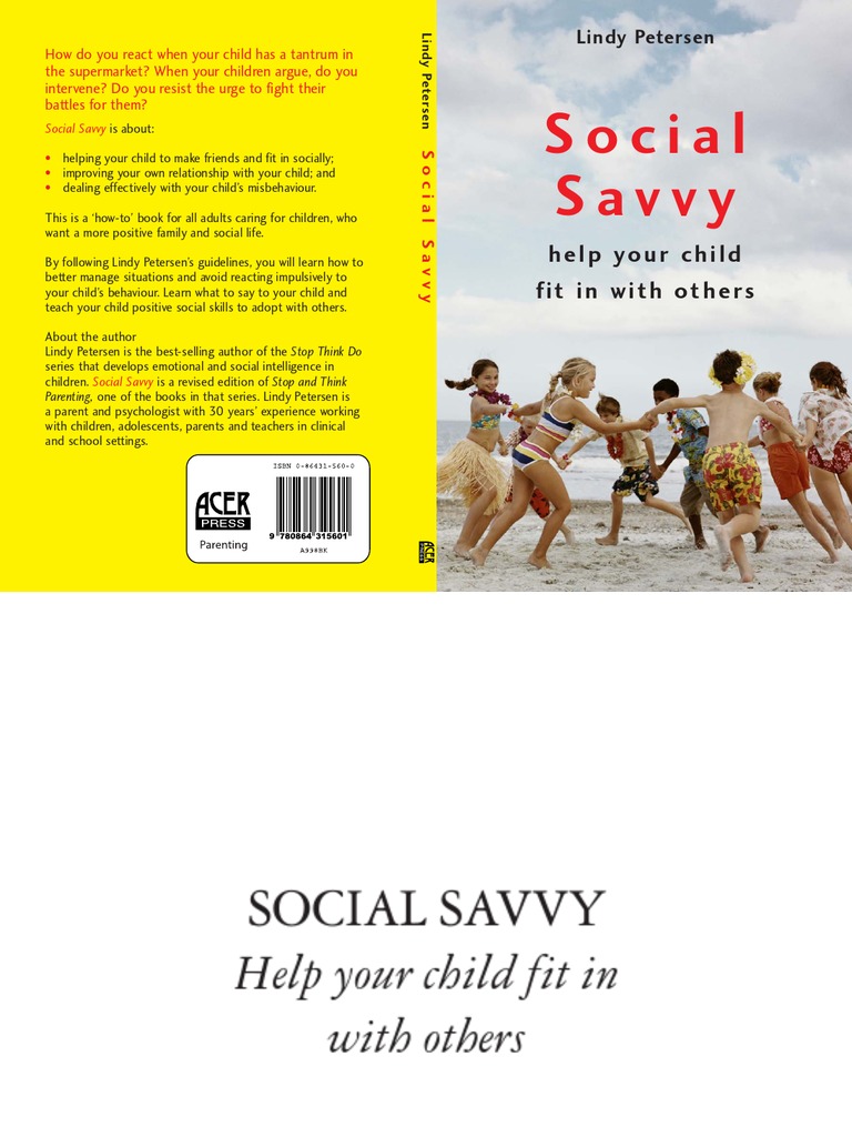 Social Savvy 0864315600 | PDF | Parenting | Relationships