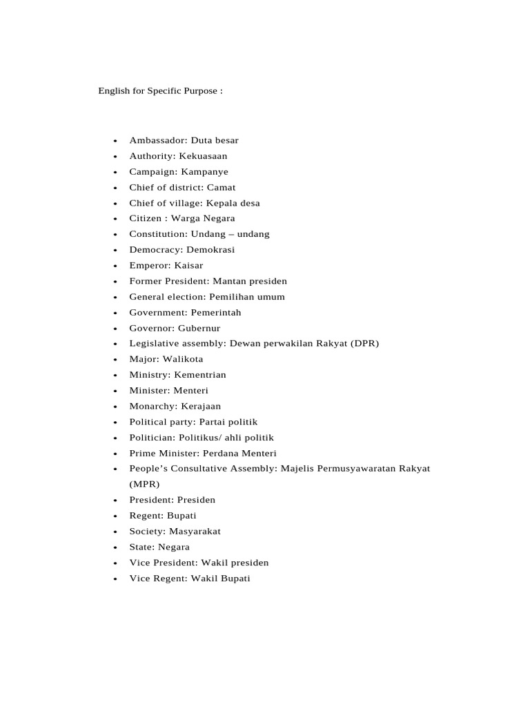 English For Specific Purpose | PDF