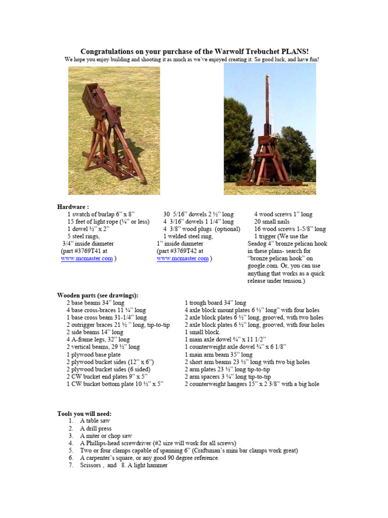 Warwolf PLANS | PDF | Volume | Trigger (Firearms)
