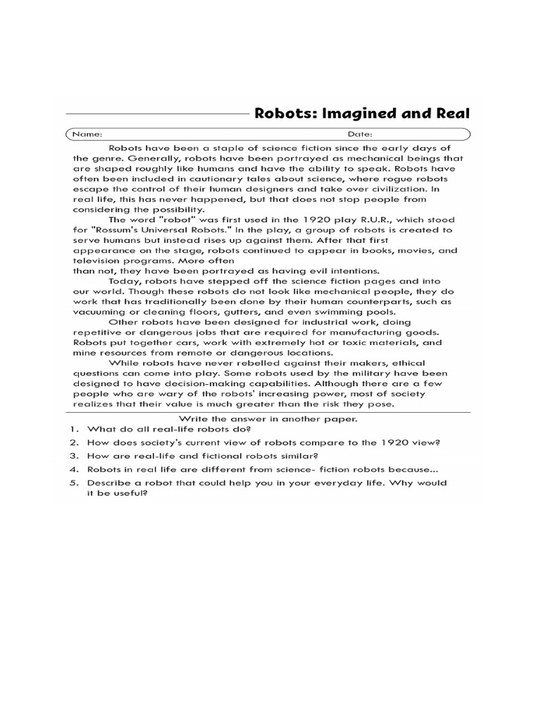 9th Grade Reading Test Worksheet 210659.Jpg | PDF