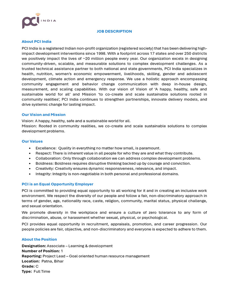 JD Associate L&D GO HRM Project | PDF | Educational Technology ...