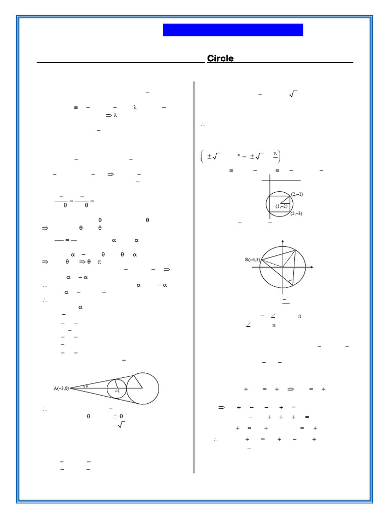 Chapter Test-9 (Circle) SOLUTIONS | PDF | Circle | Differential Geometry
