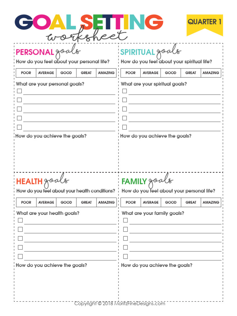 Quarterly Goal Setting Worksheet | PDF