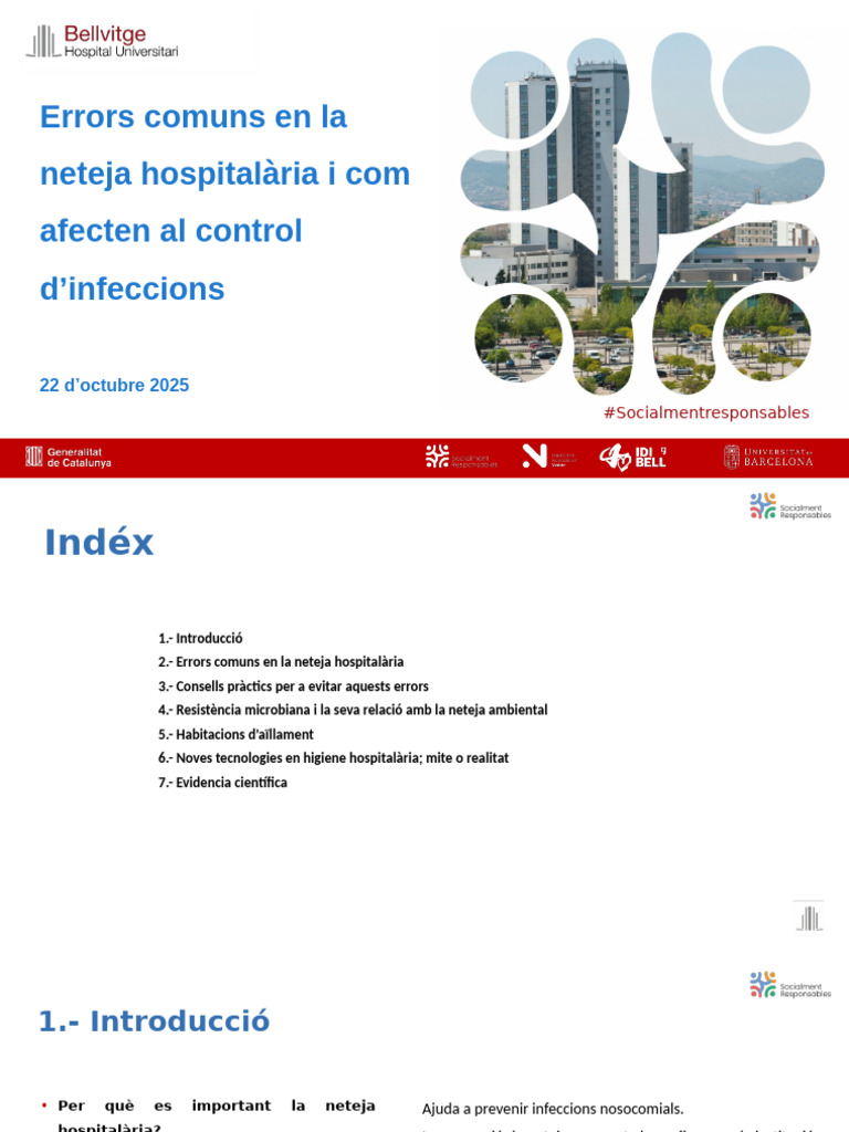 Errors Comuns en La Neteja Hospitalaia I Com Afectan Al Control D ...