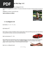 Formelblad Ma 2 | PDF