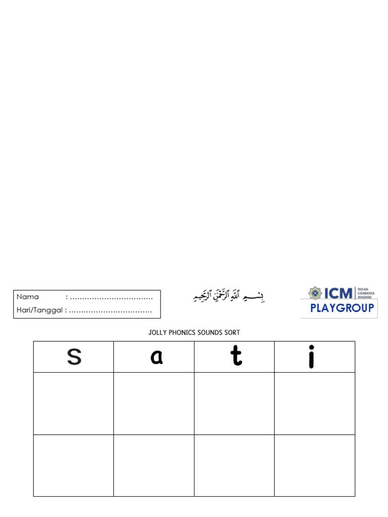 Jolly Phonics Sounds Sort | PDF
