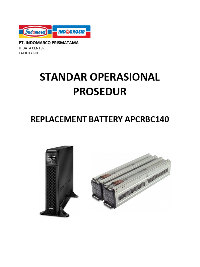 Sop Replacment Battery Apc-Rbc140 | PDF