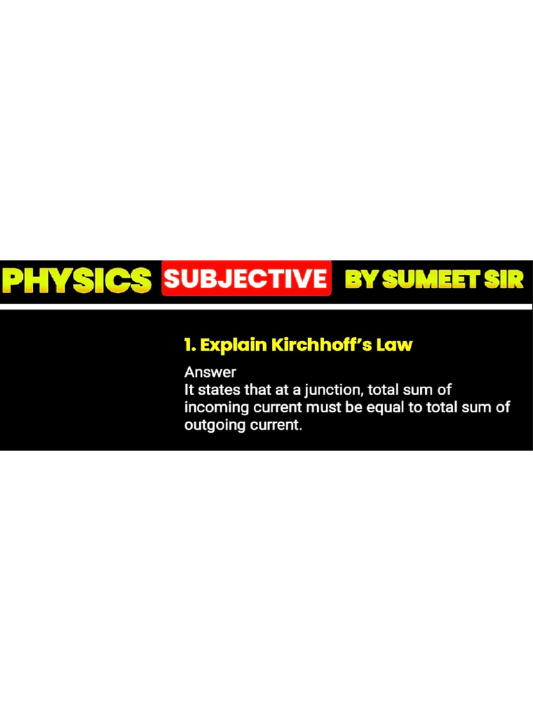 Physics Notes Class 12th | PDF
