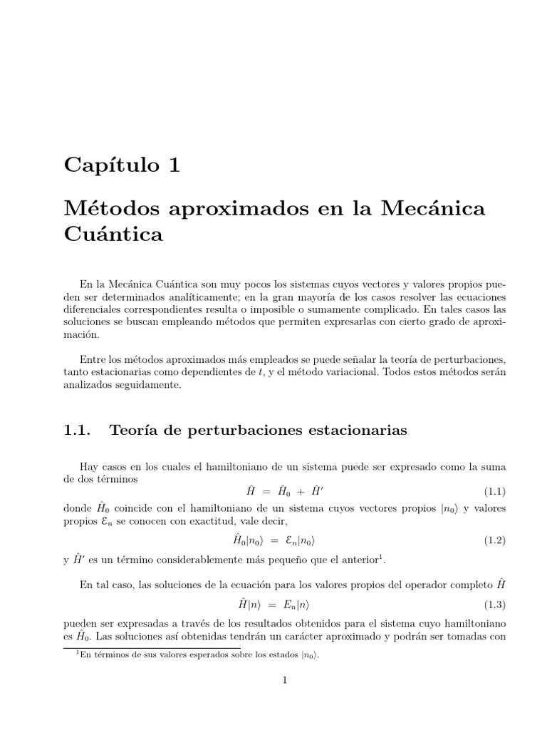 MecCuan09(MetodosAproximados)2 | PDF | Valores propios y vectores ...