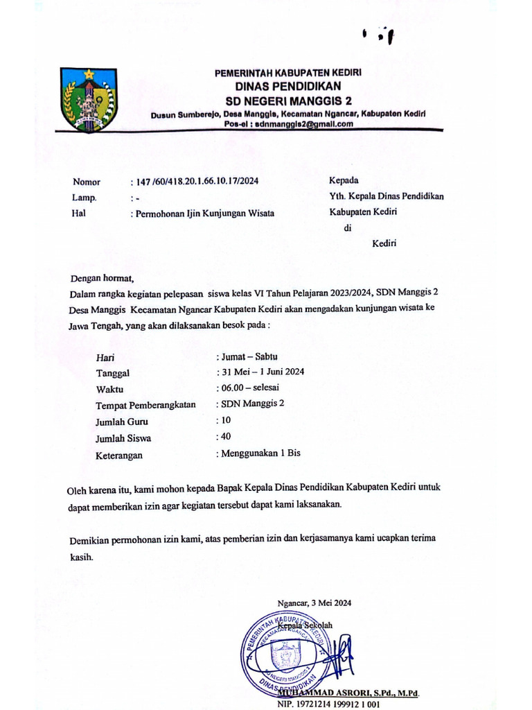 Surat Ijin Skal | PDF
