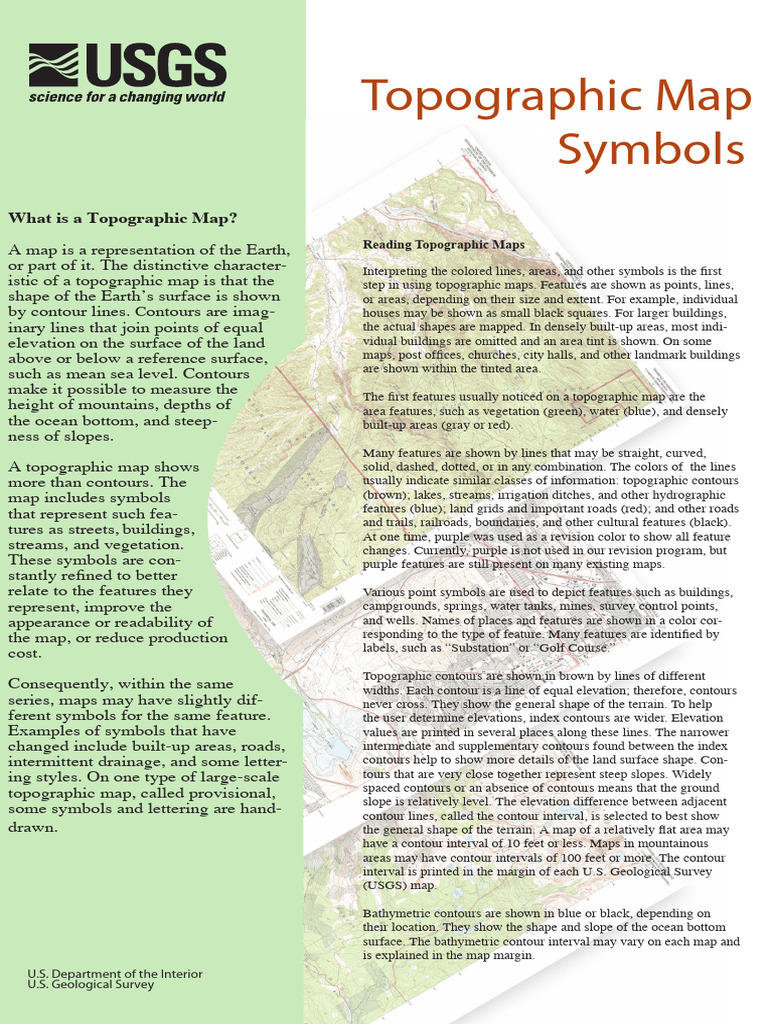 Topo Symbols | PDF | Contour Line | Topography