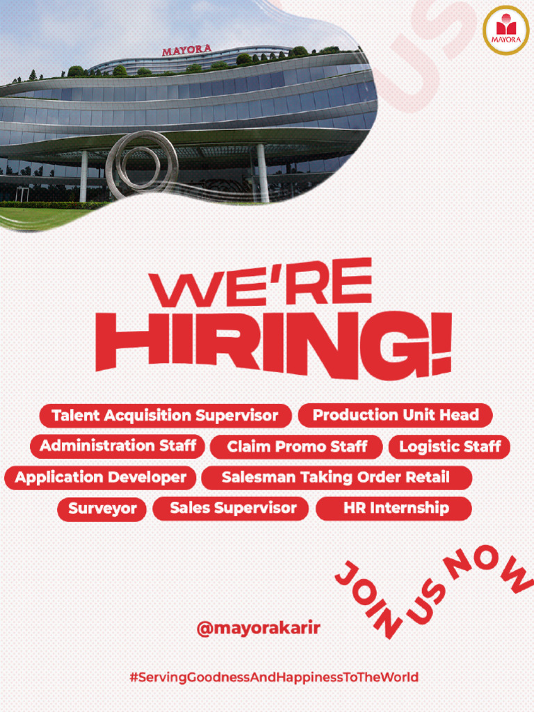 Mayora Group Are Hiring! | PDF