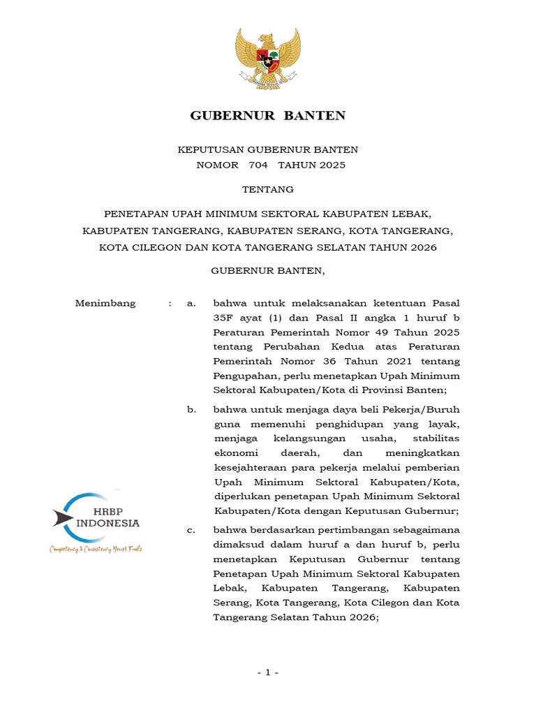 Umsk Banten 2026 | PDF