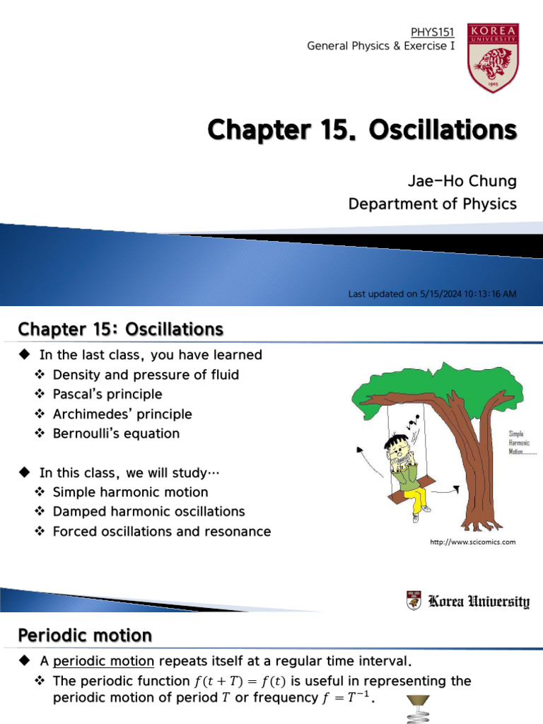 PHYS151 15 Oscillations | PDF | Oscillation | Resonance