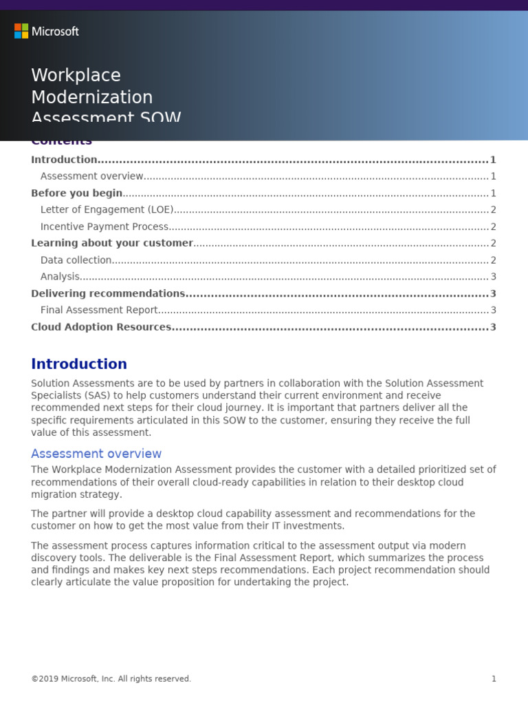 (USE THIS) FY21 Workplace Modernization SOW - Copy | PDF | Cloud ...