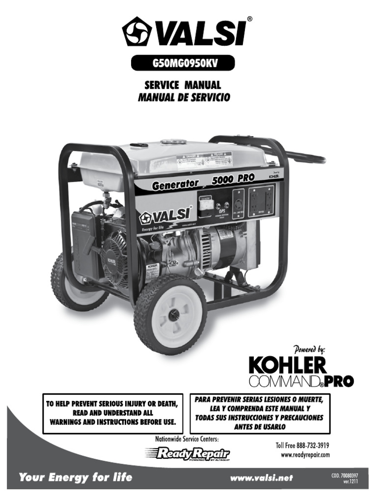 2genradores 5500w Valsi Serv | PDF | Electric Generator | Electrical ...