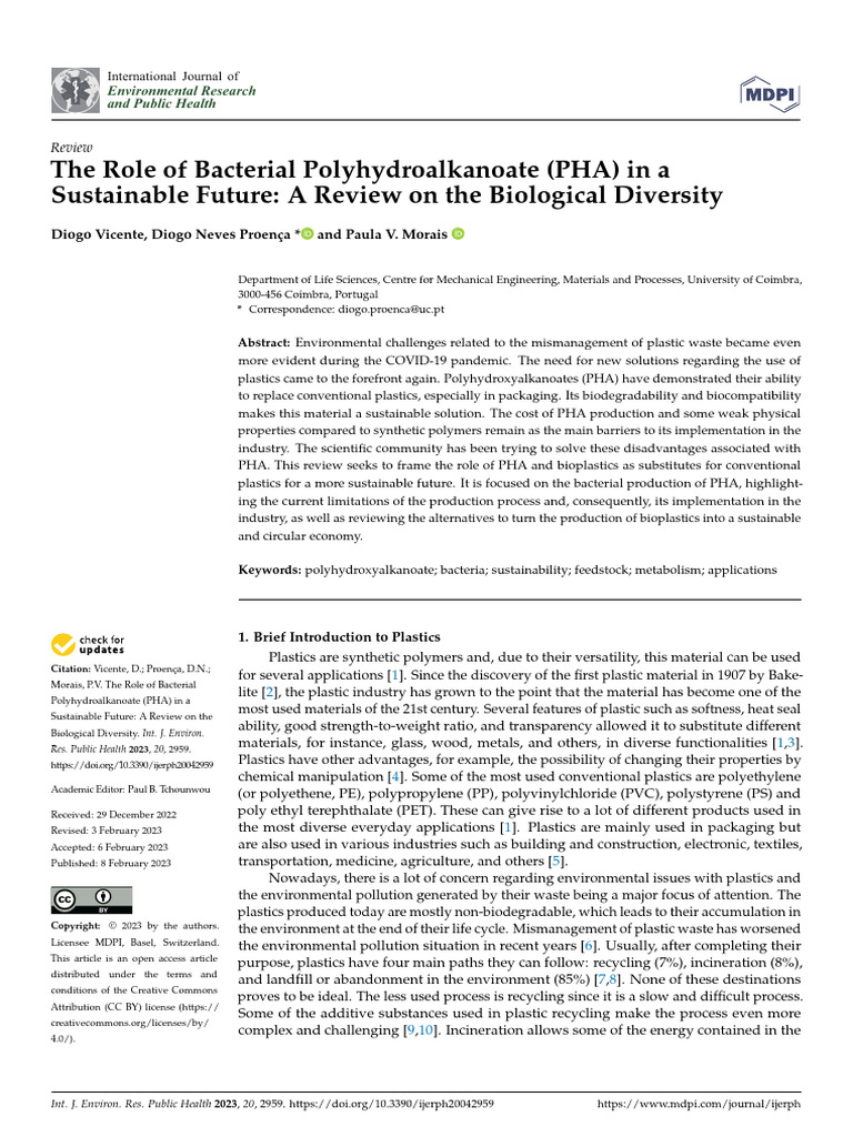 Pha, PHB Microbe 20 | PDF | Biopolymer | Plastic