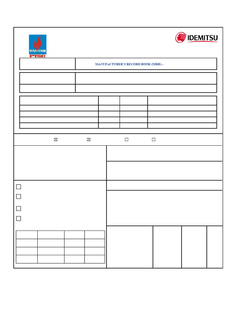 SVDN CPP M 0032 R02 0005 Rev.00 Manufacturer Record Book (MRB) Filter ...