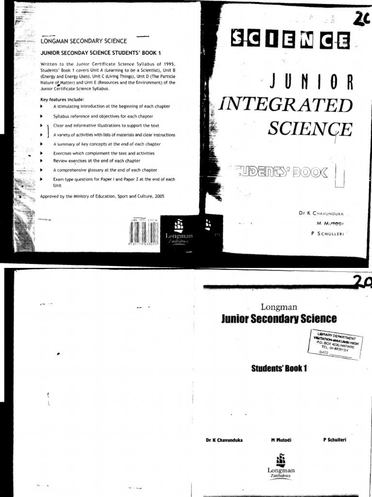 Grade 1 Junior Integrated Science BK 1 | PDF