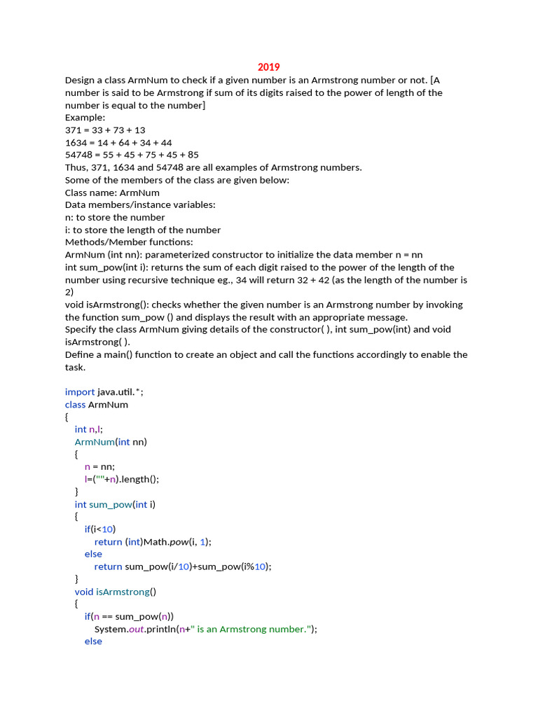 Recursive Programs 12 | PDF | Constructor (Object Oriented Programming ...