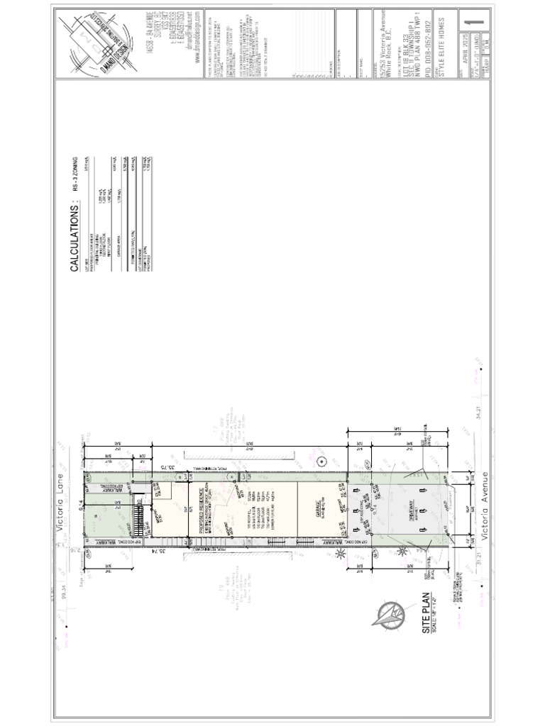 Hafeez Site Plan and Elevation | PDF