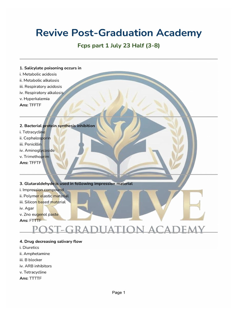 Final Fcps Part 1 July 23 Half | PDF