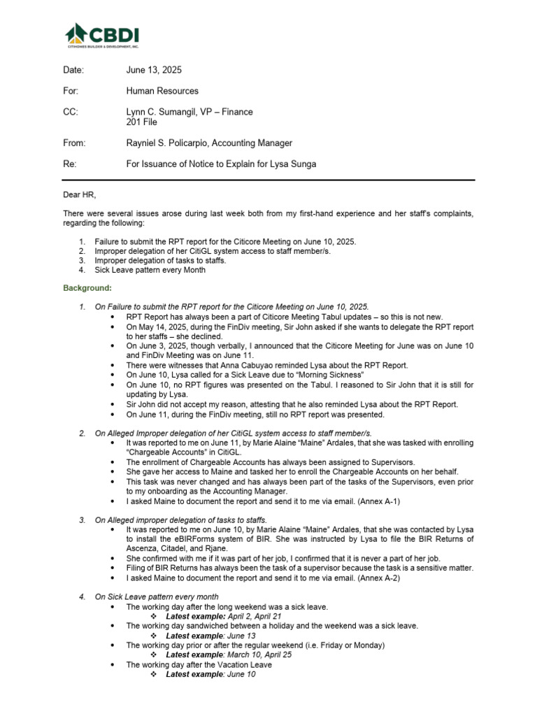 2025.06.13 - For Issuance of Notice to Explain for Lysa Sunga_eab716e2 ...