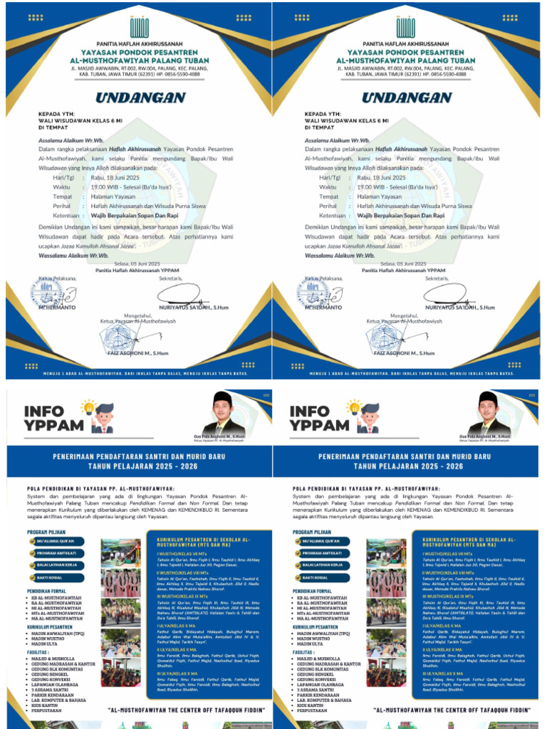 Undangan Vip Haflah | PDF