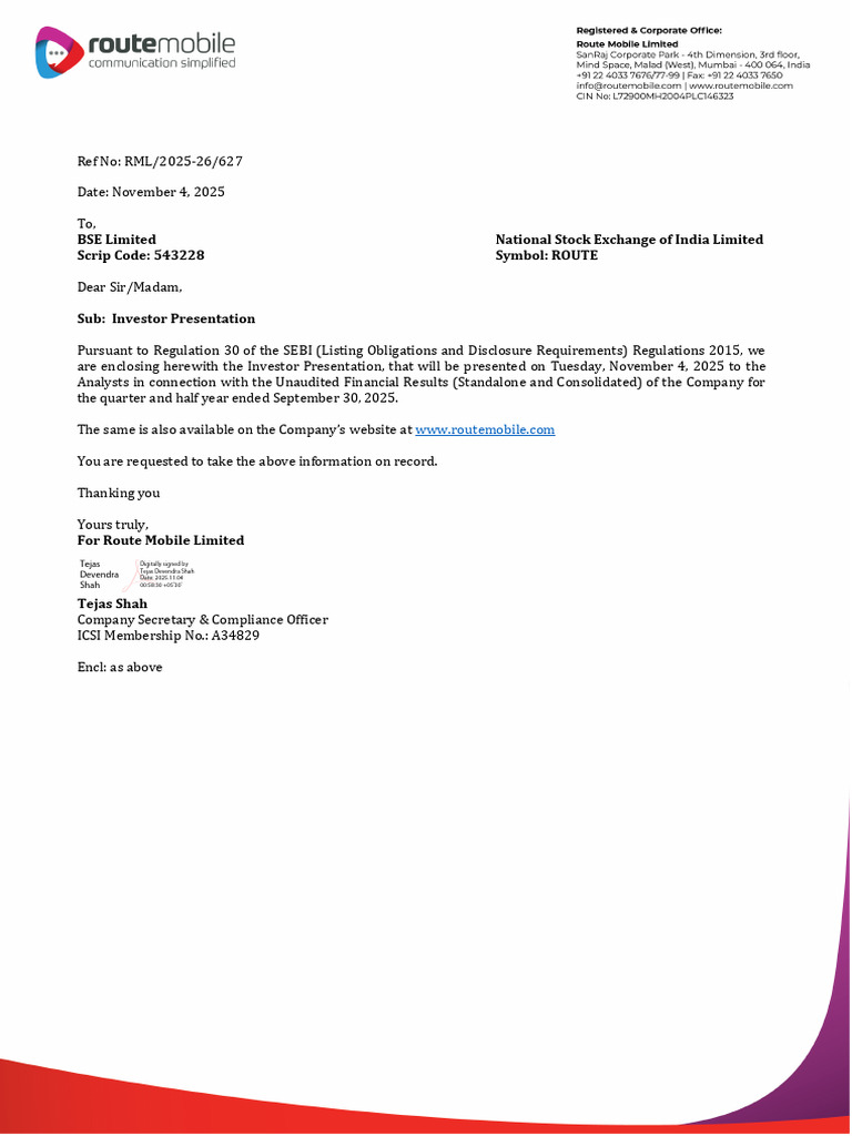 Route Mobile | PDF | Working Capital | Financial Accounting