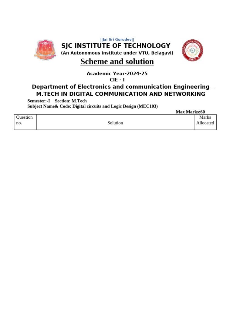 Scheme of Evaluation Format Dcld | PDF