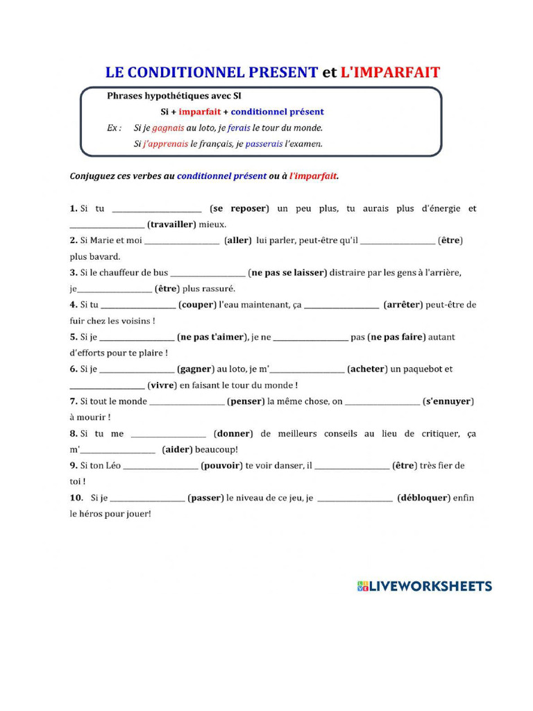 Conditionnel Present | PDF