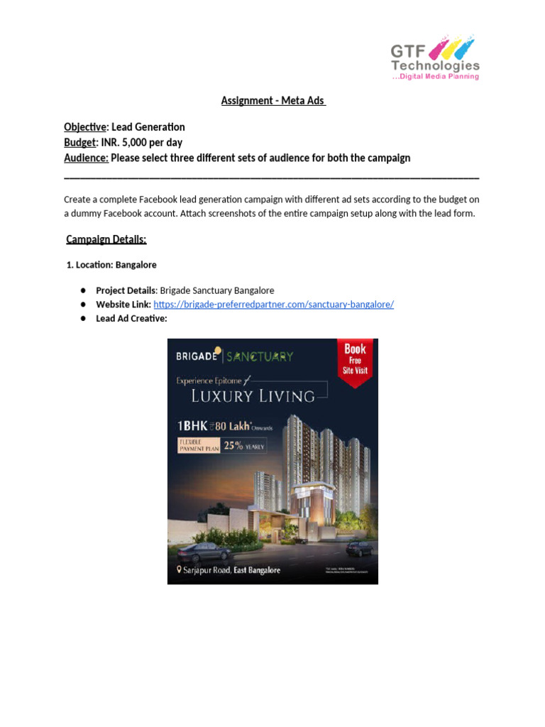 Assignments - Meta Ads | PDF