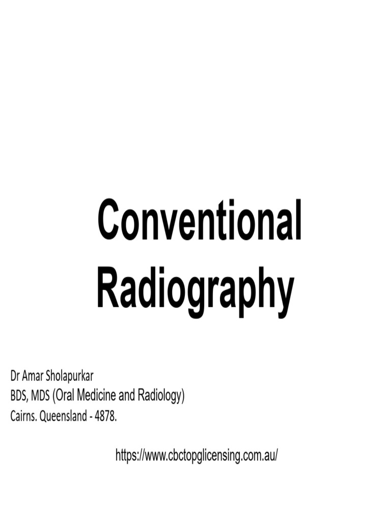 Conventional Radiography | PDF | X Ray | Radiography