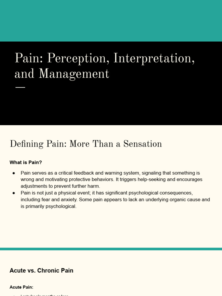 Pain | PDF | Pain | Cognitive Behavioral Therapy