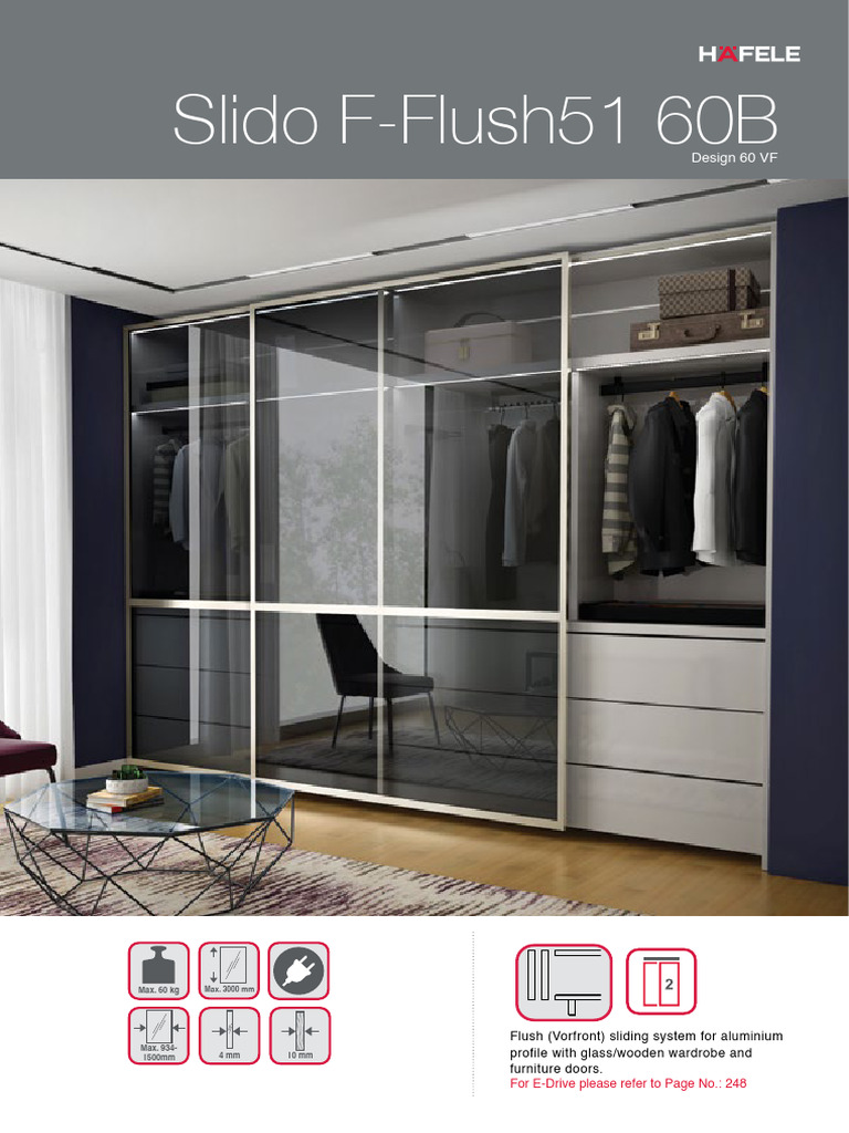 Design Duo 60 VF (Slido F - Flush - 02 Doors Alu Glass) | PDF | Door ...