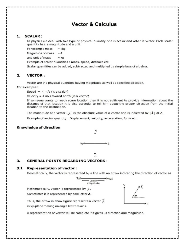 Vector & Calculus | PDF