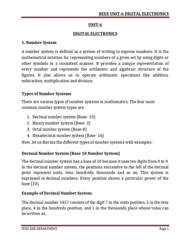 BEEE - Unit-6 Reference Material | PDF | Logic Gate | Electronic Circuits