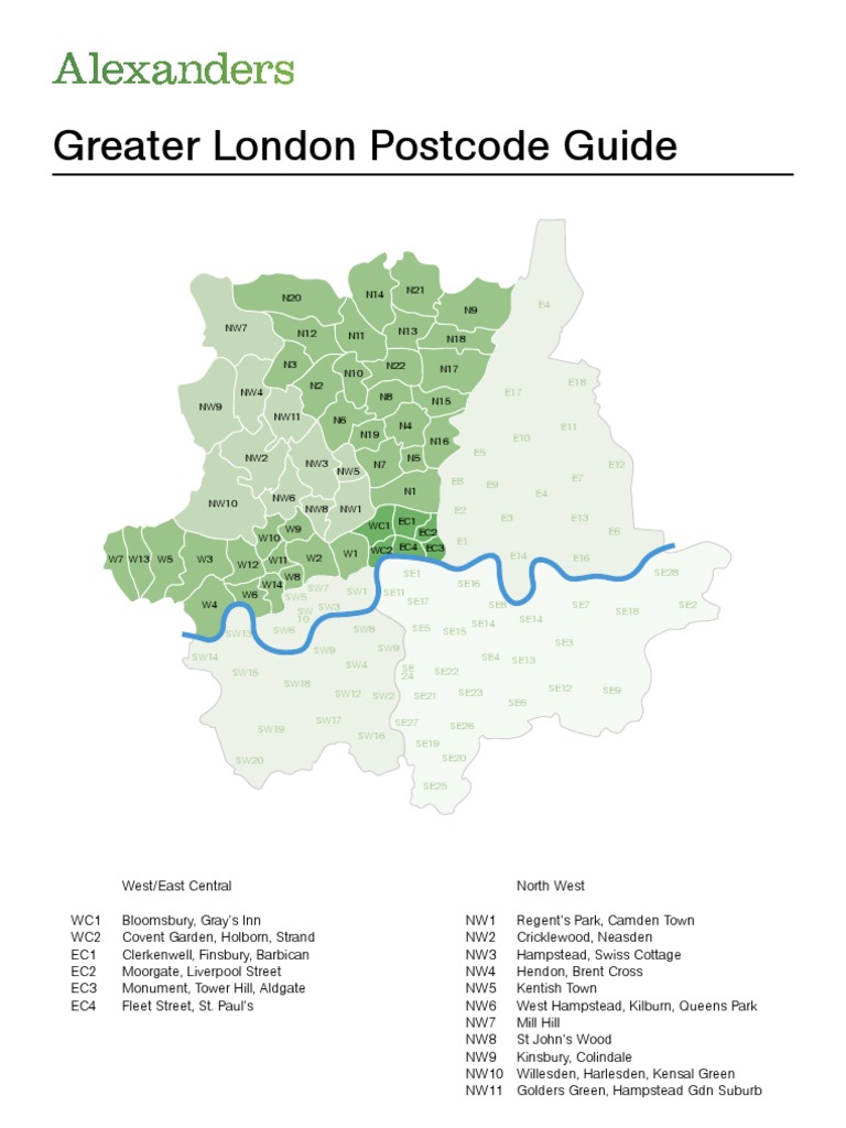 Postcode Guide Great London | PDF | London | Association Football