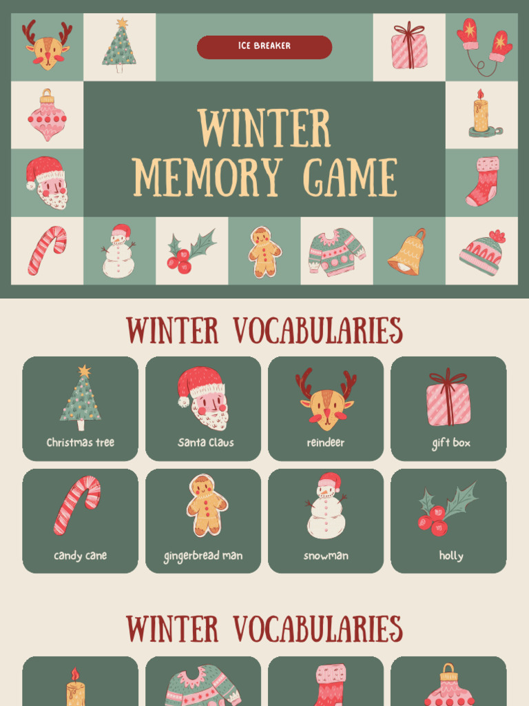 Winter Memory Game | PDF