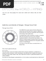 Flange Face Finish Standards Explained | PDF | Root Mean Square ...