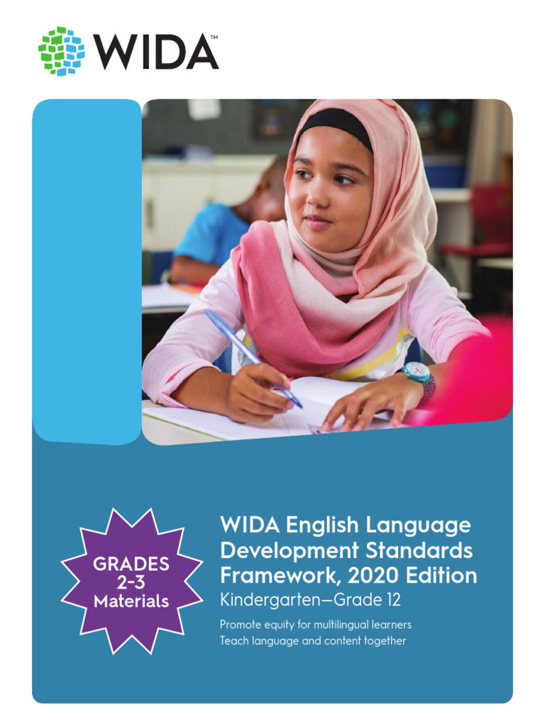 WIDA ELD Standards Framework 2020 Edition Grades 2 3 | PDF ...