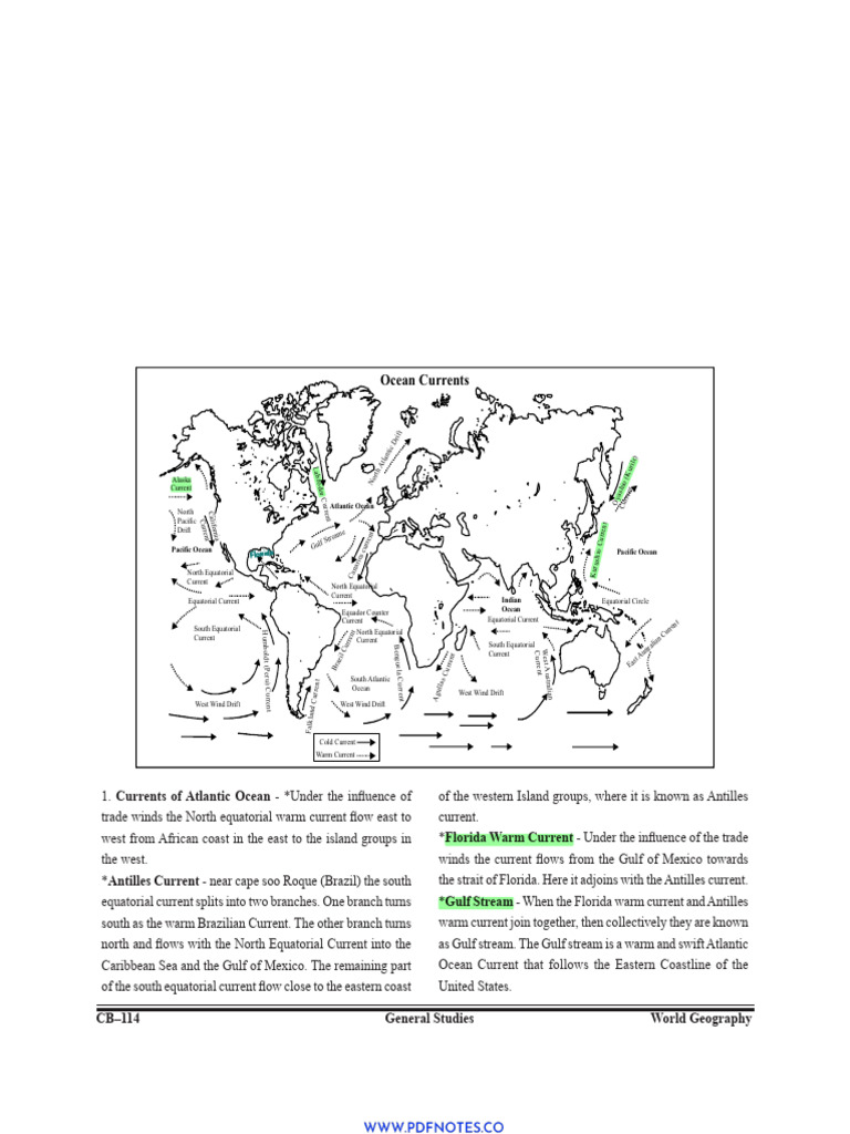 Aa Ocean Currents | PDF | Pacific Ocean | Atlantic Ocean