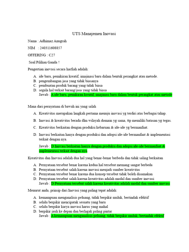Uts Manov PDF | PDF