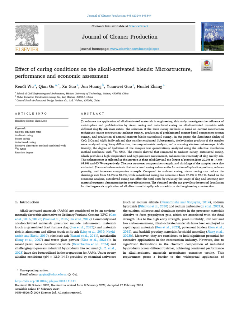 10.curing Conditions JCP 2024 | PDF | Materials | Chemical Substances