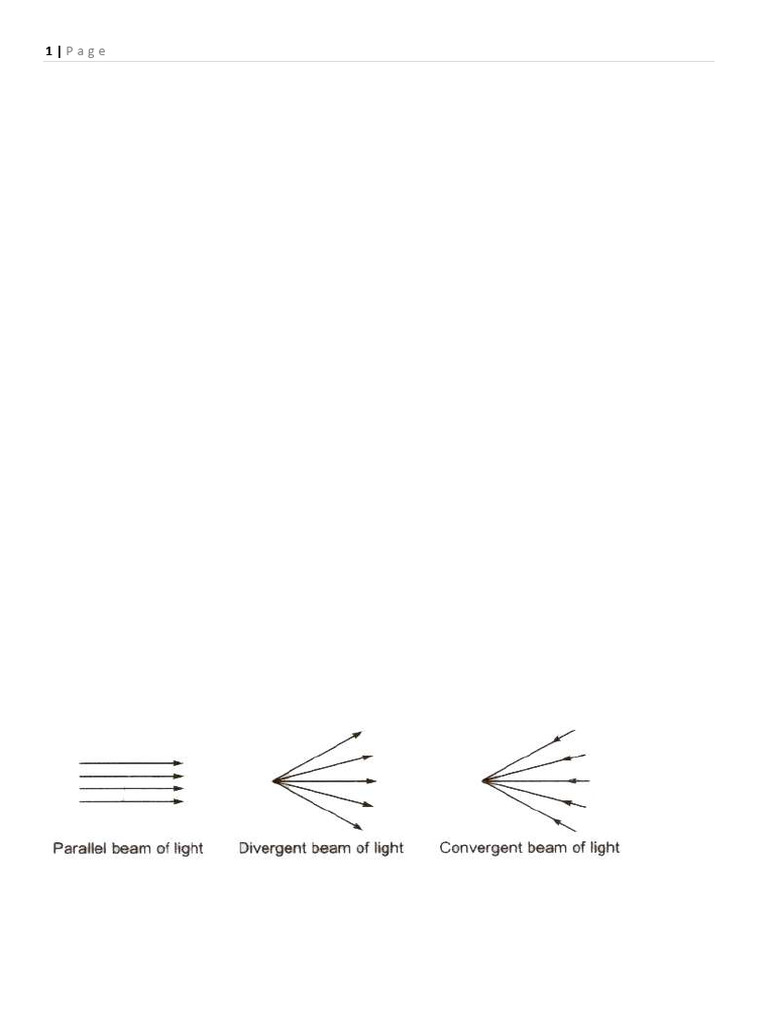 Ray Optics and Optical Instrument (1) | PDF | Light | Mirror